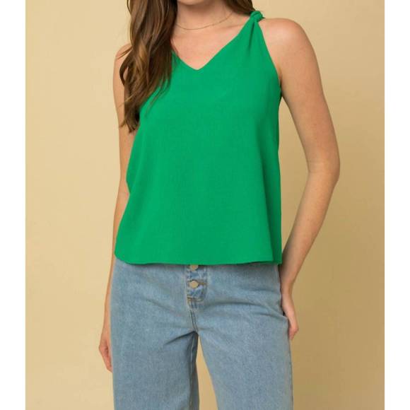 Gilli | Tops | New Gilli Never A Dull Moment Knot Top In Kelly Green ...